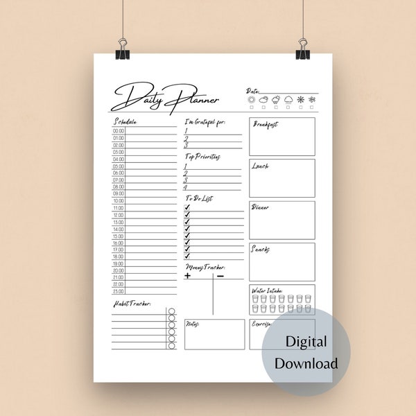 Digital Bullett Journal - Etsy