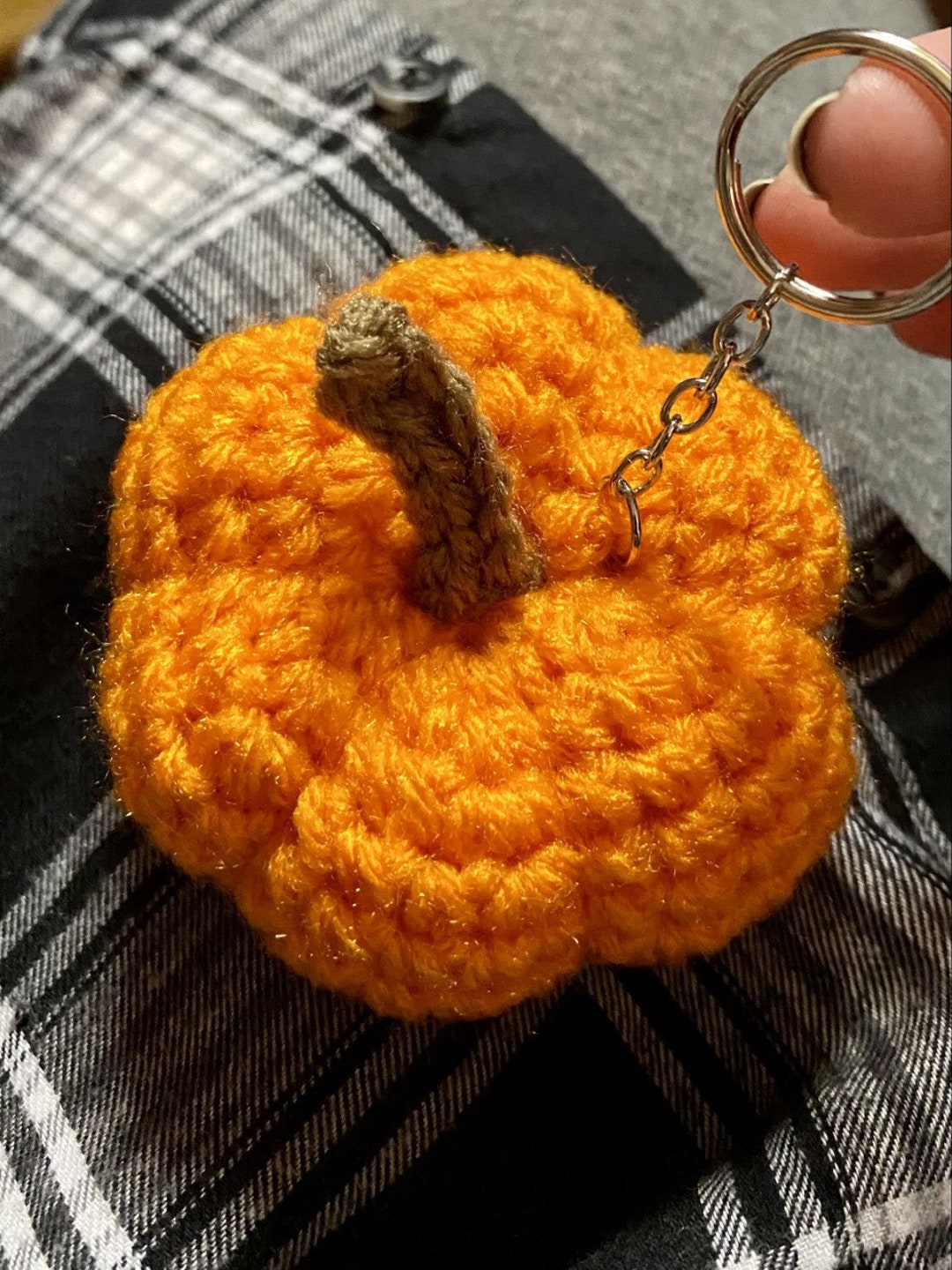 Pumpkin Keychain Crochet Pattern PDF Download Only Crochet - Etsy