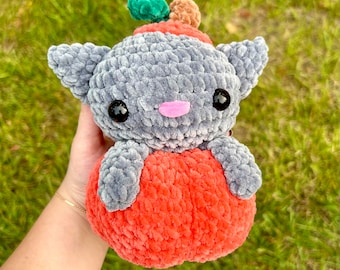 Crochet Cat in Pumpkin - Etsy