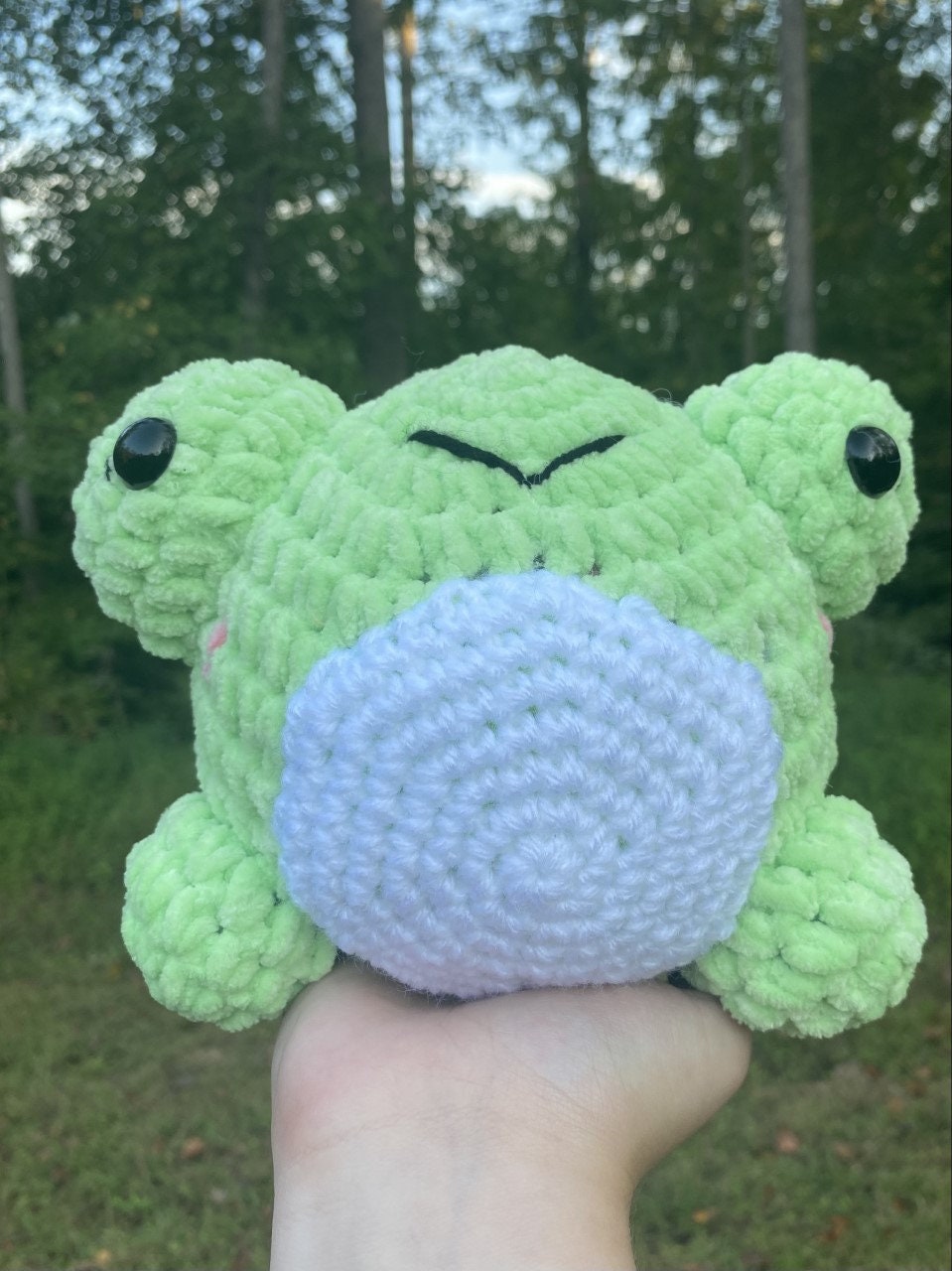 Chunky Crochet Frog Plush | Crochet PDF Only | Frog Crochet Pattern ...
