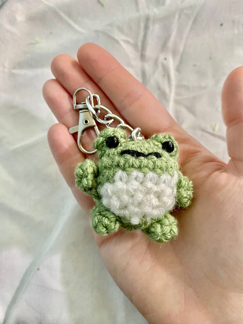 Crochet Tiny Frog Plush or Keychain Mini Frog Handmade Frog - Etsy