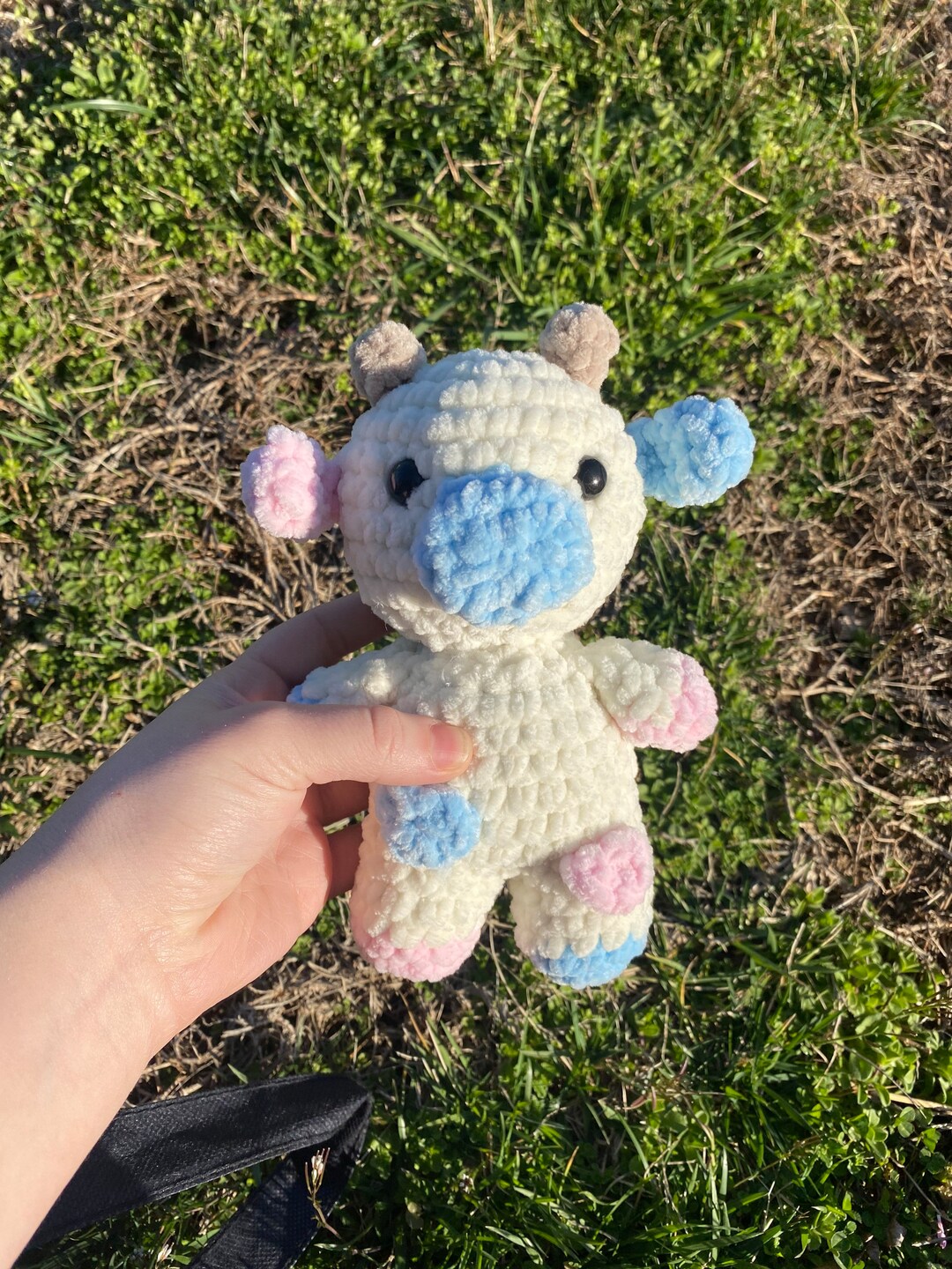 Mini Cow Plush- Handmade Cow- Crochet Mini Cow Plush-colorful Cow ...