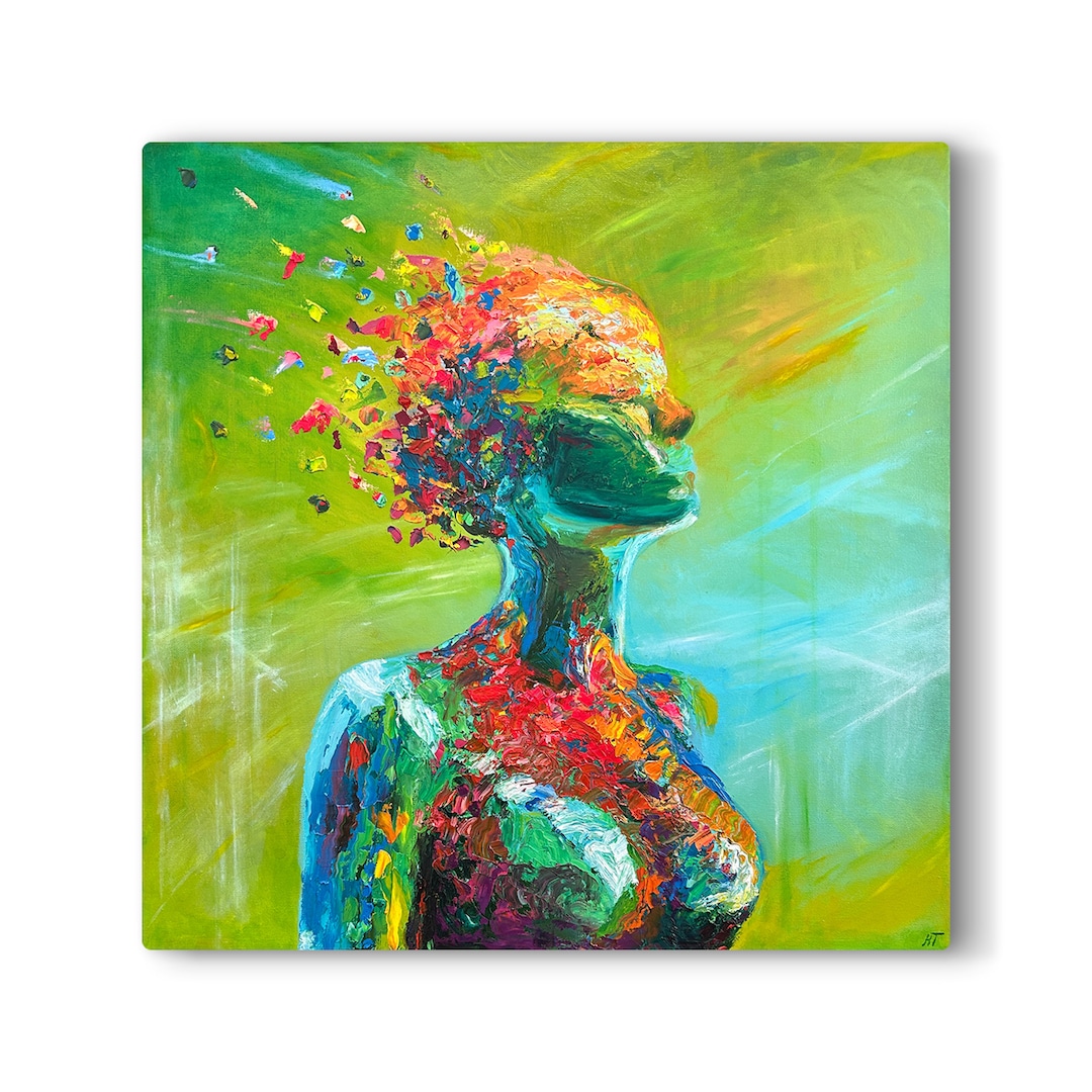 Abstract Figurative Renewal Painting Personal Growth Transformation Art ...