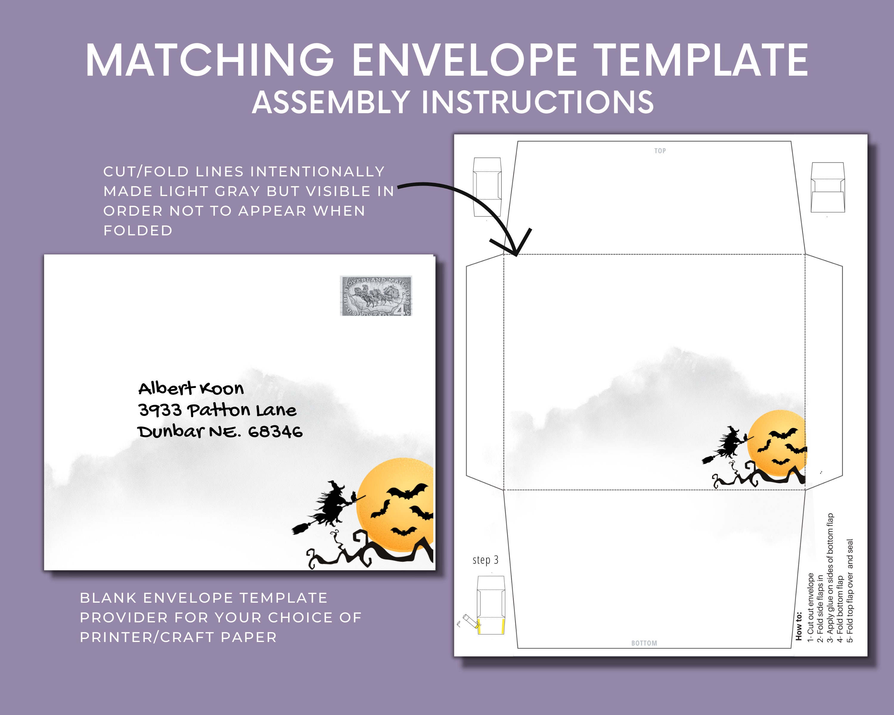 Printable Letter Writing Set, Paper Stationery, Halloween Pumpkins, A4 ...