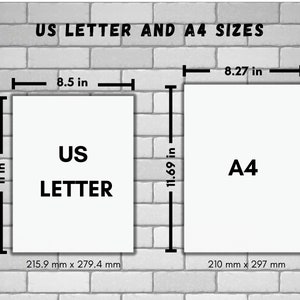 Printable Letter Writing Paper Set, Stationery, Daisy Doodle , A4, US ...
