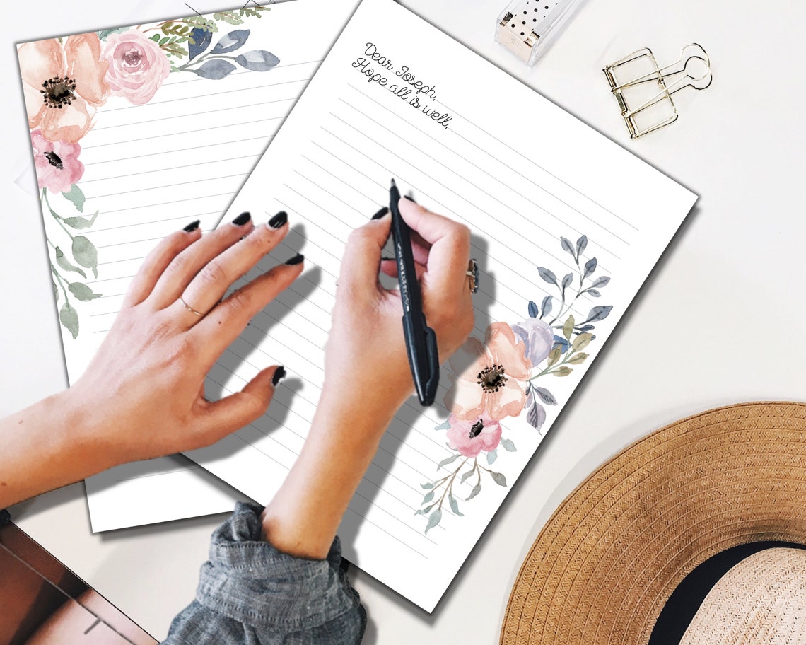 Printable Letter Writing Paper Bundle Set Stationery - Etsy