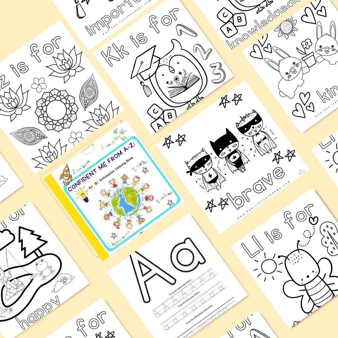 Positive Affirmation Coloring Book Pages | Kids Activities | Positive ...