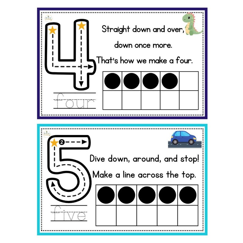 Numbers Rhyme Poem| Number Tracing Bundle 1-20 Printable | Handwriting ...