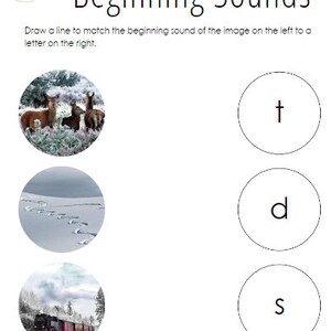 Winter Themed Preschool/kindergarten Worksheets for Classroom and ...
