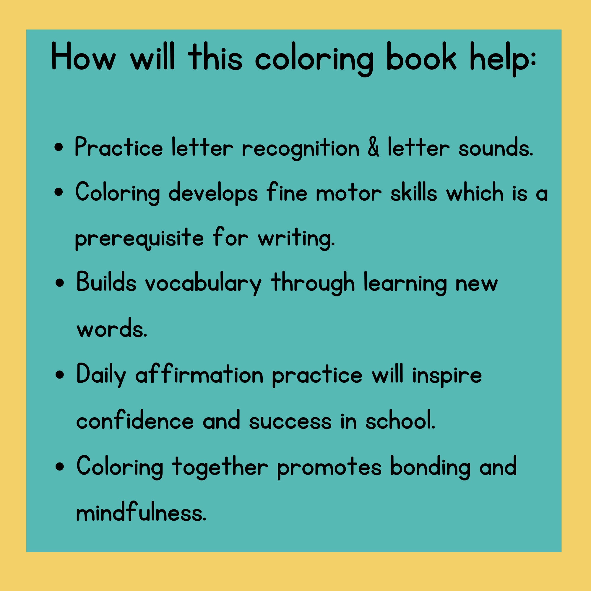 Positive Affirmation Coloring Book Pages | Kids Activities | Positive ...