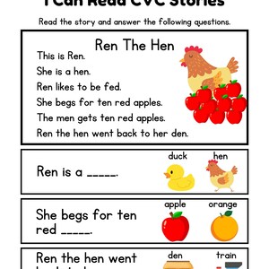 Preschool & Kindergarten at Home Beginner Reading Workbook | Fluency ...