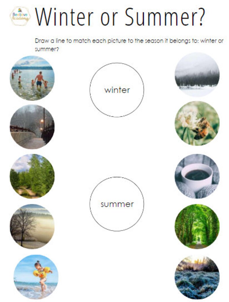 Winter Themed Preschool/kindergarten Worksheets for Classroom and ...