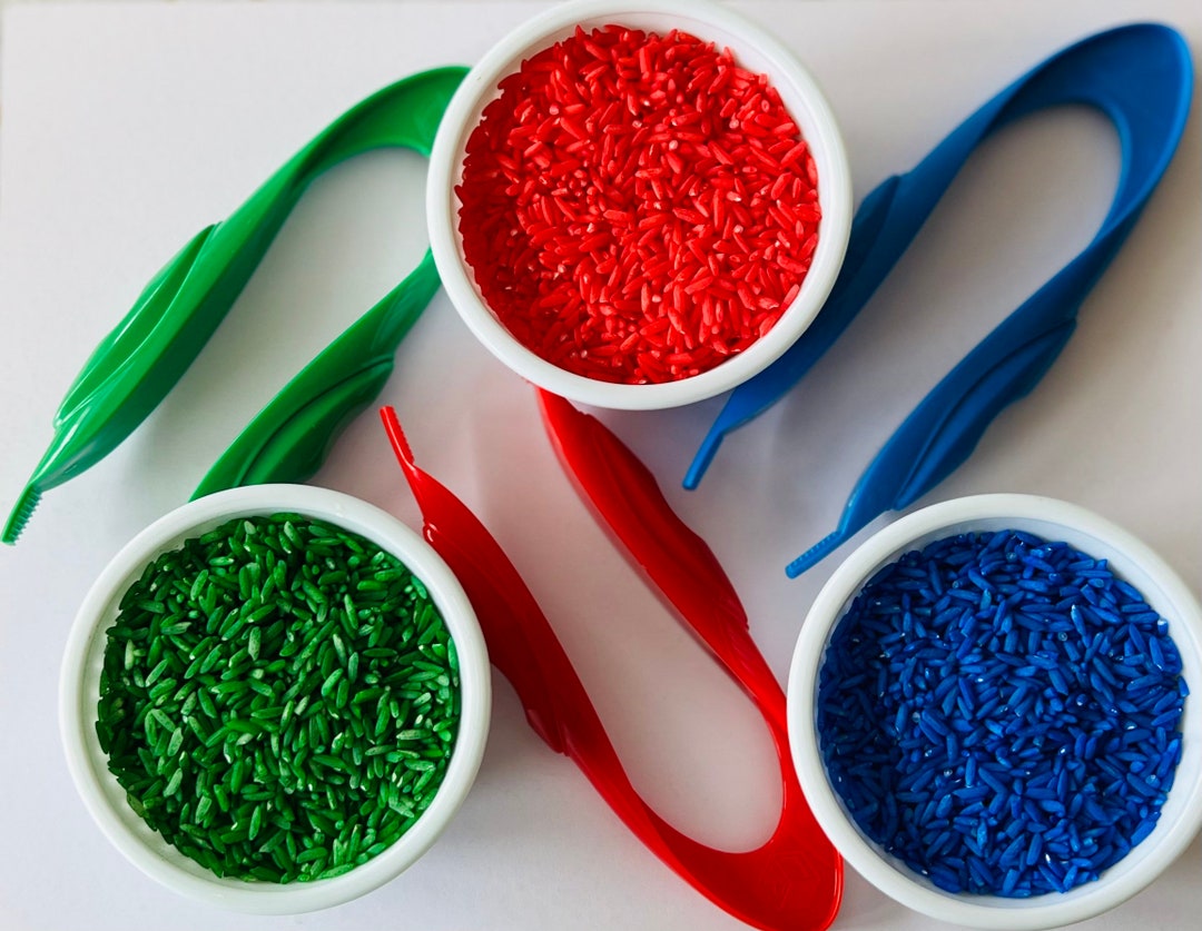 Build Your Own Sensory Kit, Dyed Sensory Rice, Sensory Play, Messy Play ...