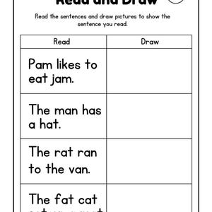 Preschool & Kindergarten at Home Beginner Reading Workbook | Fluency ...