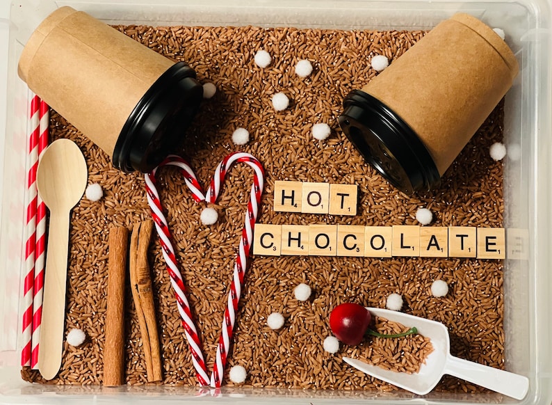 Hot Chocolate Sensory Bin - Etsy