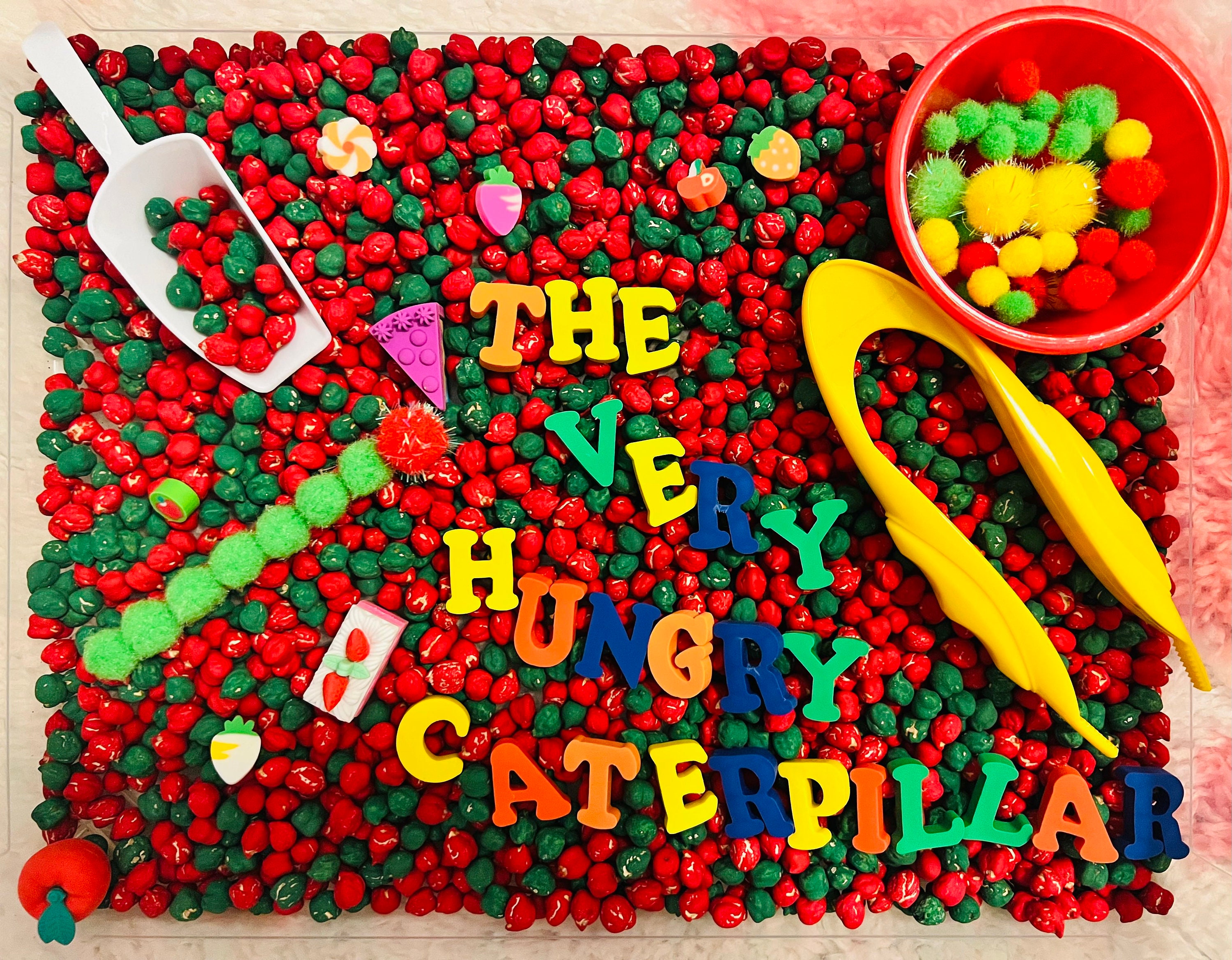 Very Hungry Caterpillar Inspired Sensory Bin/sensory Bin Kit/ Sensory ...