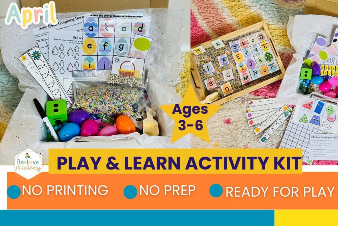 Play & Learn Activity Kit april Spring Theme - Etsy