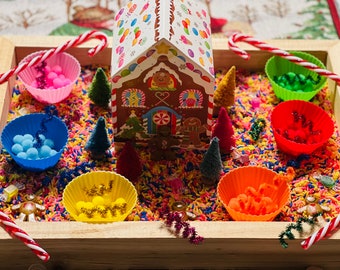 Christmas Sensory Kit Winter Sensory Bin Gingerbread Play - Etsy