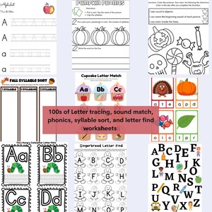 1000ultimate Preschool & Kindergarten Worksheet Bundle Preschool ...