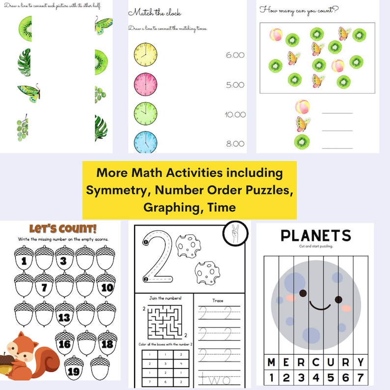 1000ultimate Preschool & Kindergarten Worksheet Bundle Preschool ...