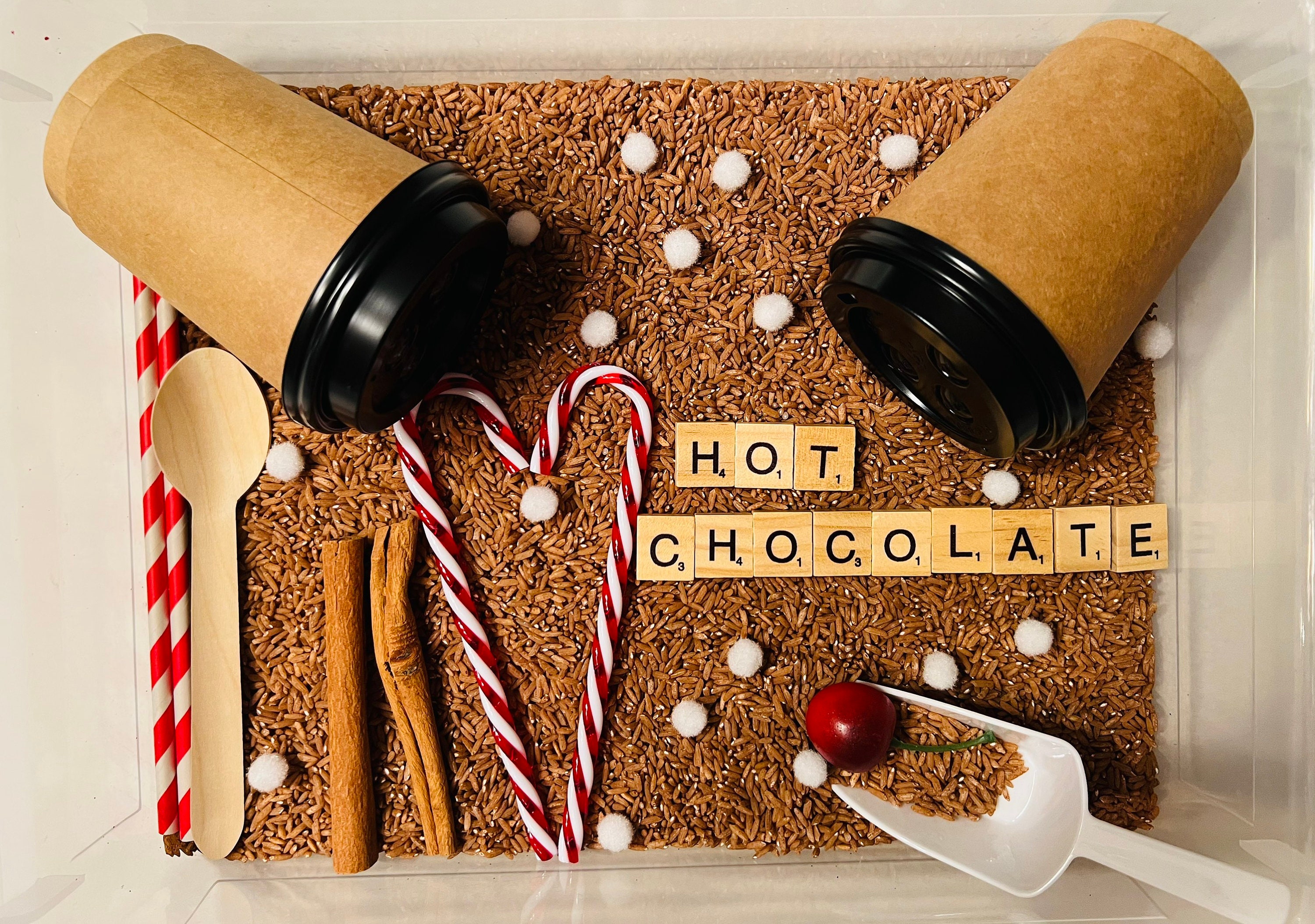 Hot Chocolate Sensory Bin - Etsy