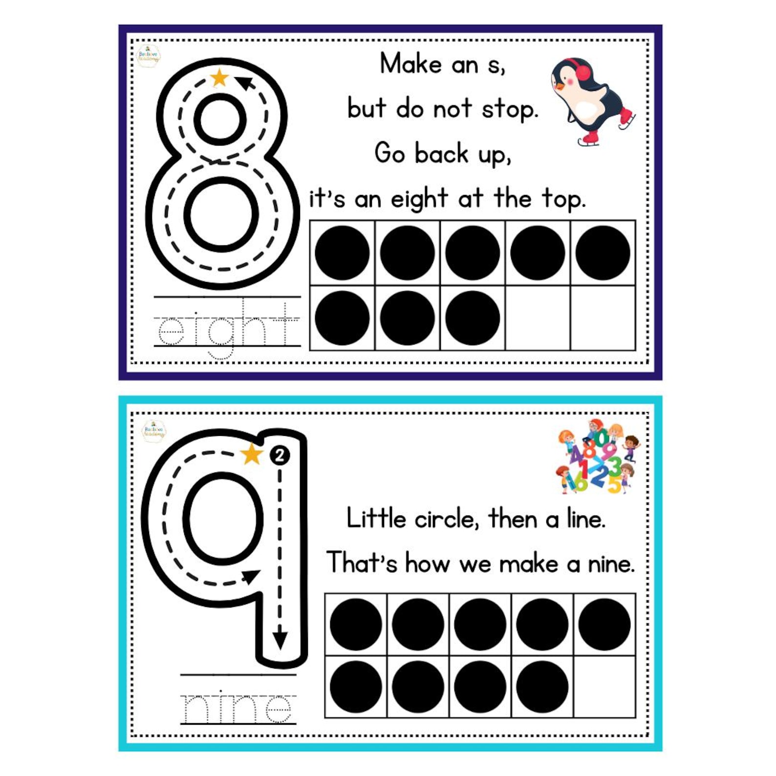 Numbers Rhyme Poem| Number Tracing Bundle 1-20 Printable | Handwriting ...