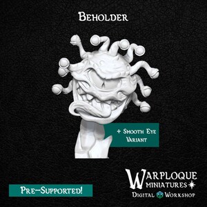 Beholder (large Aberration) / Dnd / Pathfinder / 5e / Miniature / Warp ...