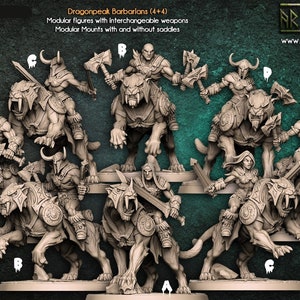 Smilodon Riders with or Without Helmets / Dungeons and Dragons / 5e ...