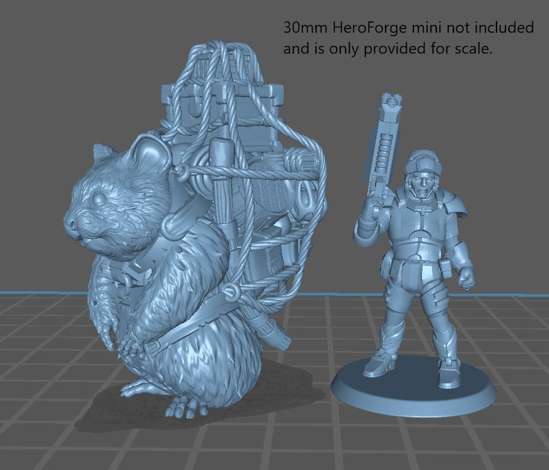 Space Hamster / Large Beast / Dnd / 5e / Pathfinder / - Etsy