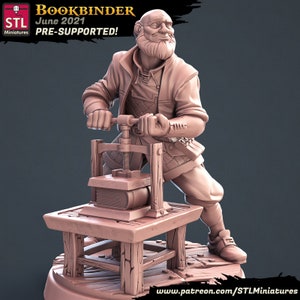 Bookbinder Set (1 Character, Plus Lots of Publishing Scatter Terrain ...