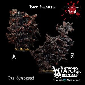 Vermin Swarms (8 Sculpts) / Dnd / Pathfinder / 5e / Miniature / Warp ...