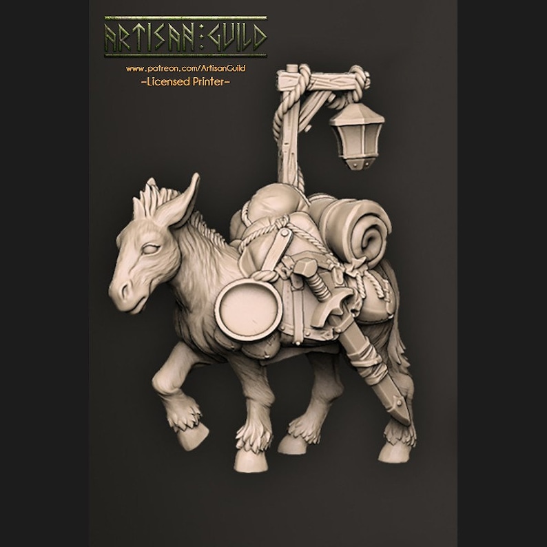 Pack Mule / Dnd / 5e / Pathfinder / Medium Beast / Artisan - Etsy