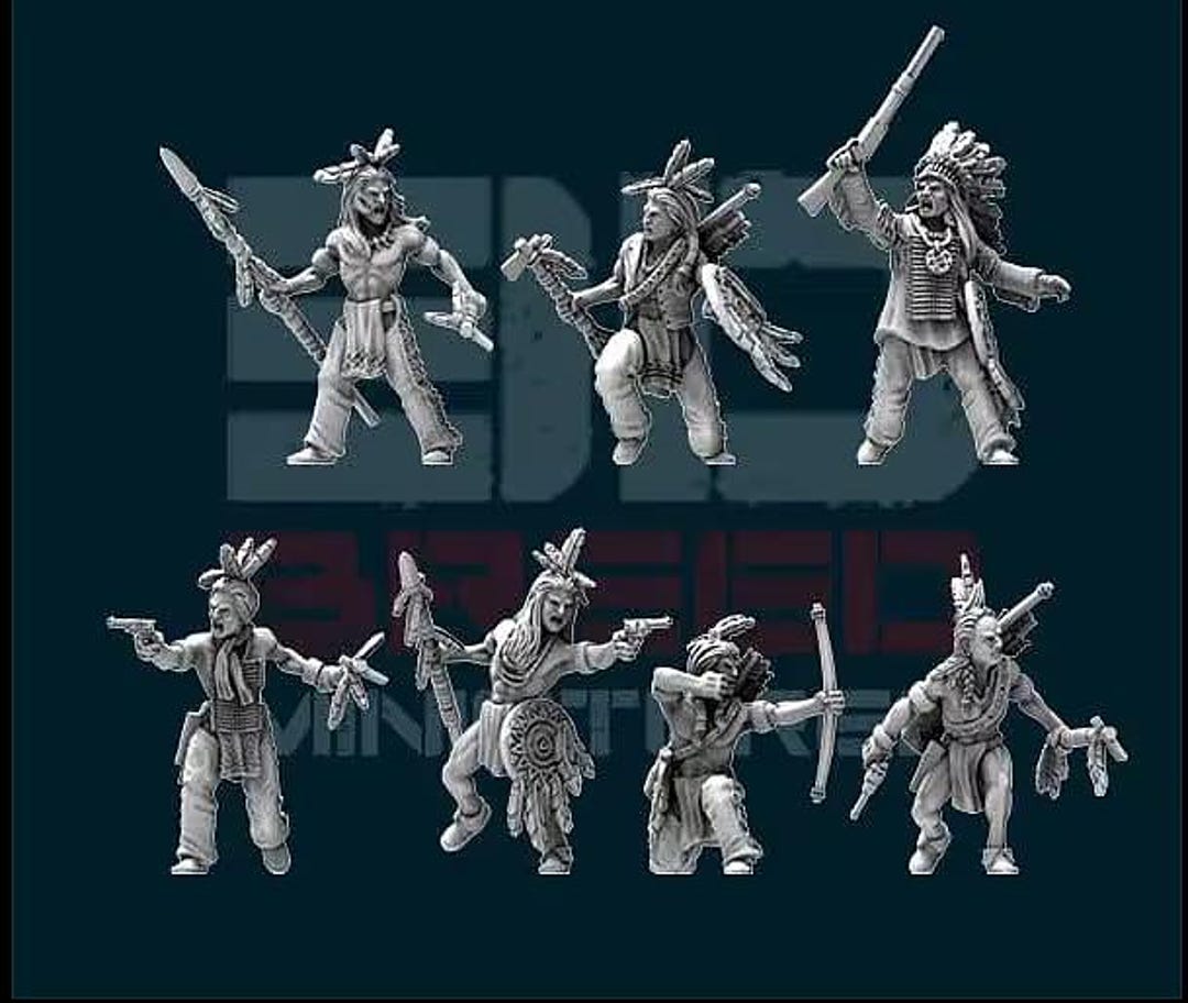Sioux Warband (7 sculpturen) / Deadlands / Doomtown / Dead Man's Hand ...