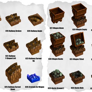 Dungeon Blocks: Caves and Caverns (109 Cave Terrain Pieces / Filament ...