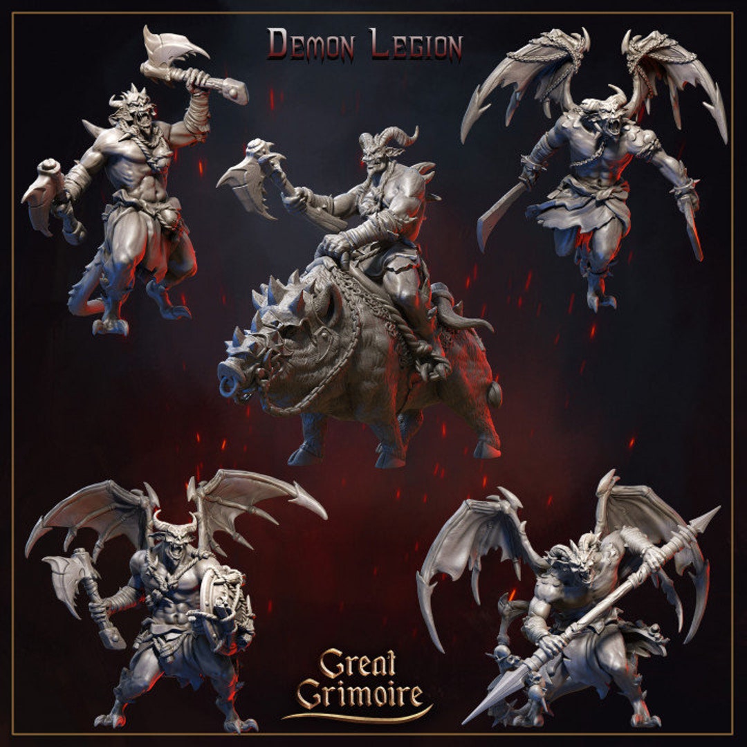 Demon Legion (6 Sculpts) / Dnd / Pathfinder / 5e / Minature / Hell ...