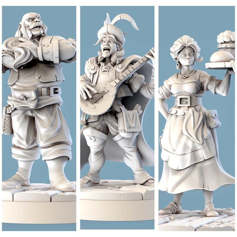 Inn Set Npcs and Various Scatter / Dnd / Pathfinder / 5e / - Etsy