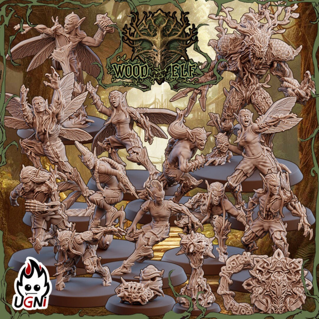 Woodland Dryads Full Team + Staff (23 Sculpts!) / Fantasy Football ...