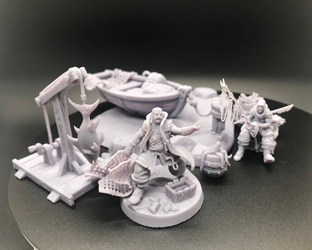 Fisherman Set (2 Characters, Plus Lots of Fishy Scatter Terrain ...