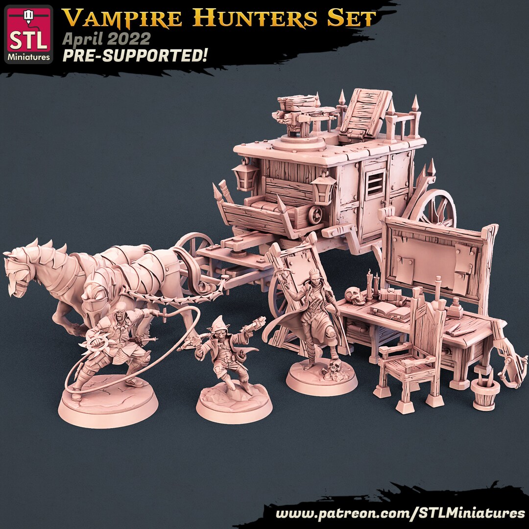 Vampire Hunters (3 Characters Plus Victorian-era Defender Scatter ...