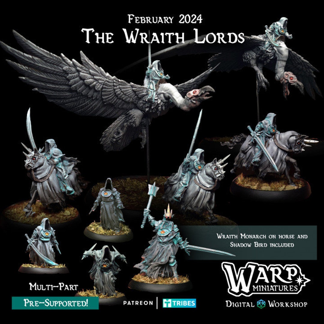 Wraith Lords (modular Wraiths) / 5e / Dnd / Pathfinder / Warp ...