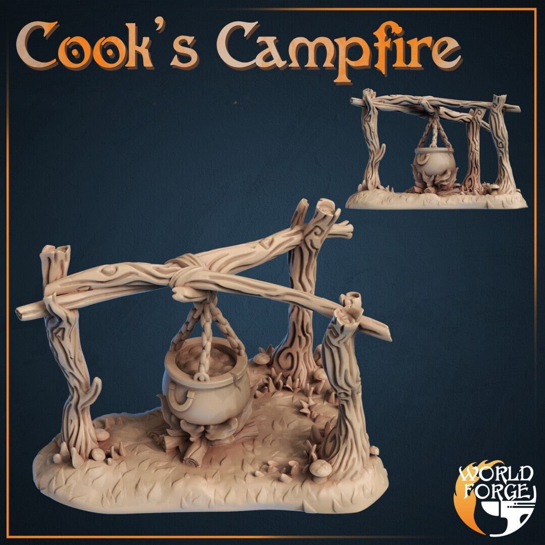 Cook's Campfire / Dnd / Pathfinder / 5e / World Forge - Etsy
