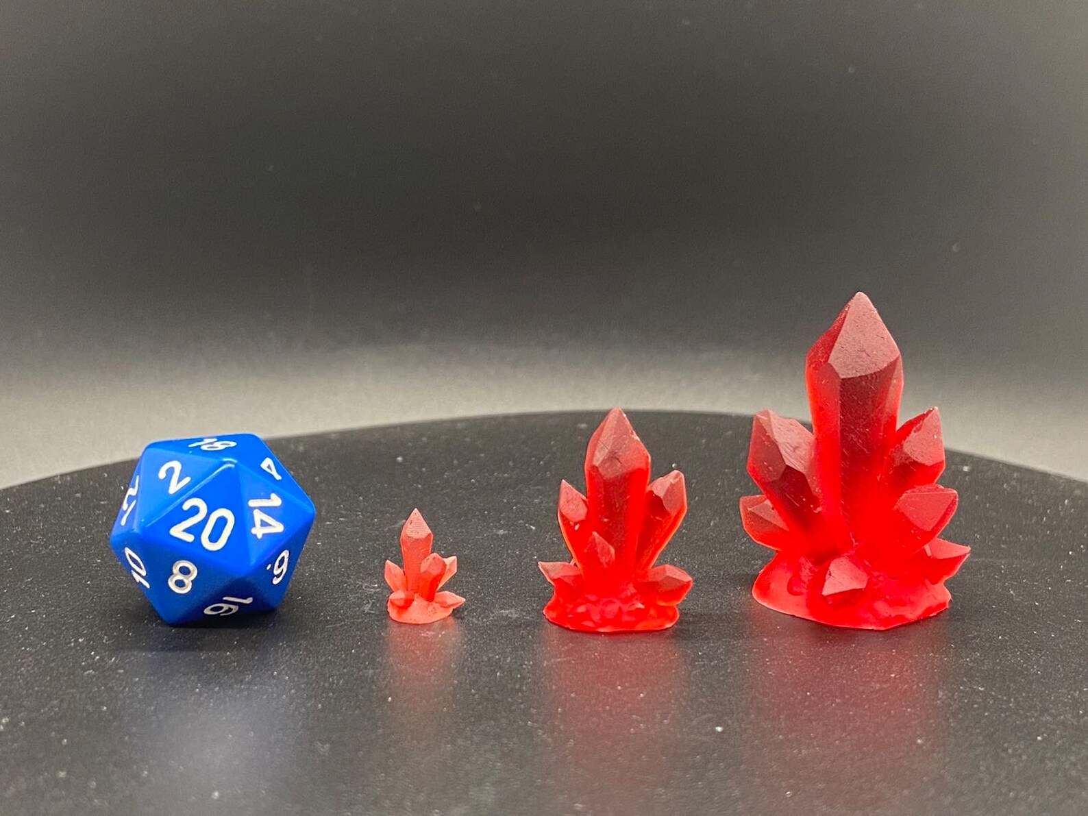 Crystal Cluster 3 Sizes / Scatter Terrain / Mtg Tokens / Dnd - Etsy