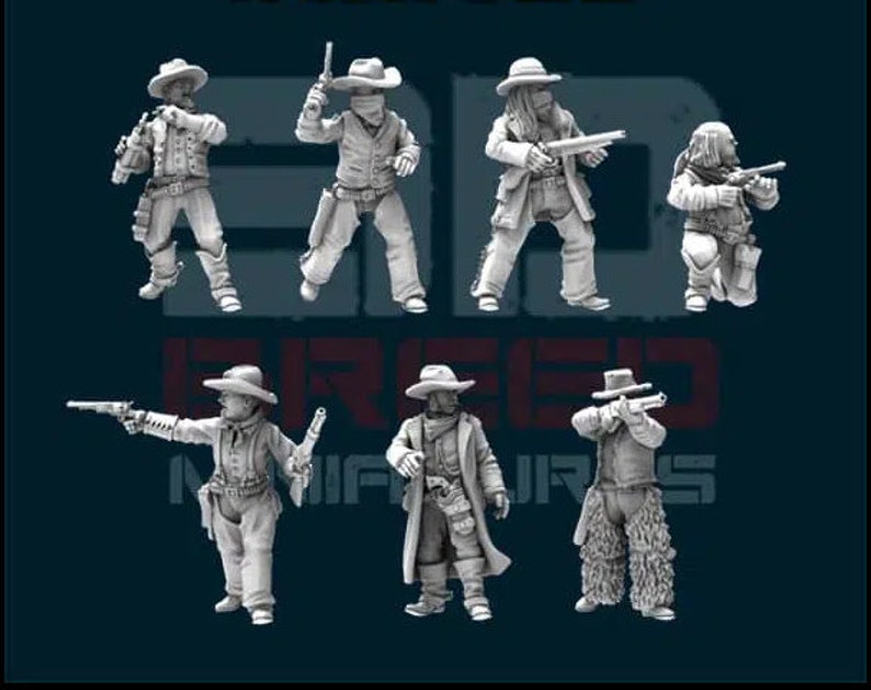 Outlaws 7 Sculpts / Deadlands / Doomtown / Dead Man's - Etsy