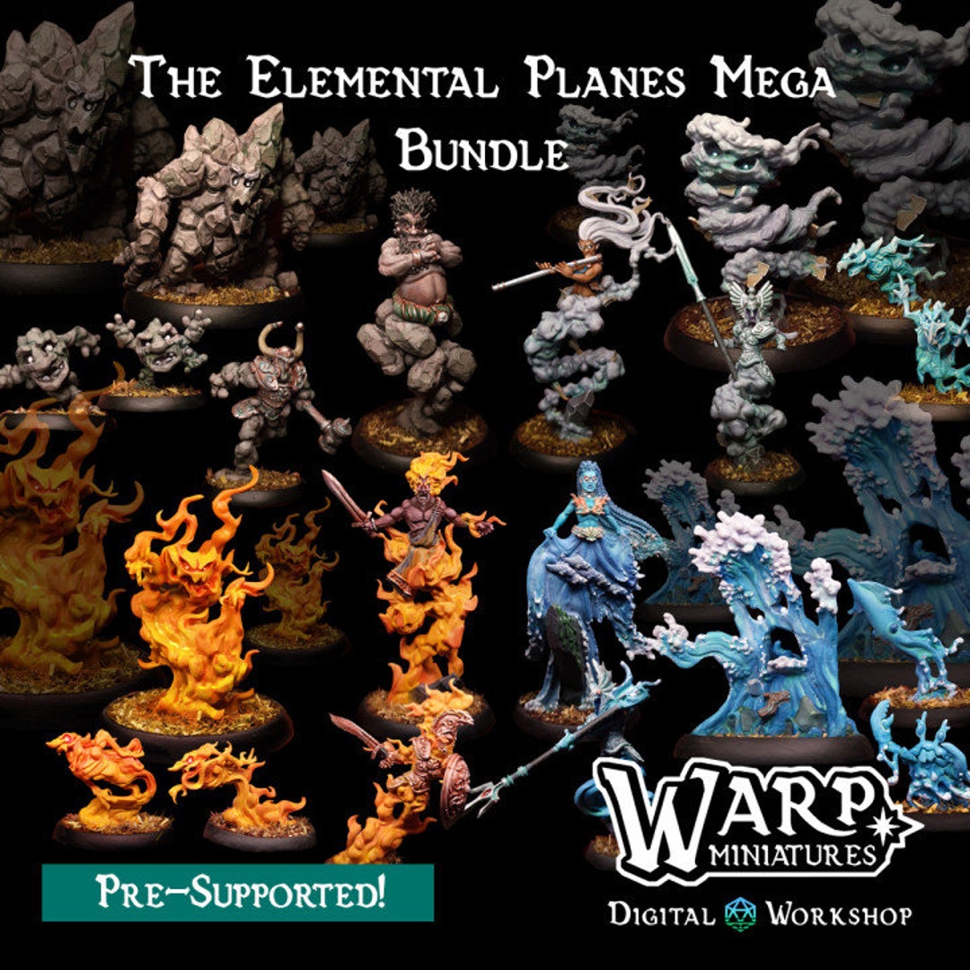 The Elemental Planes Mega Pack (20 Sculpts) / Translucent Resin / Dnd ...