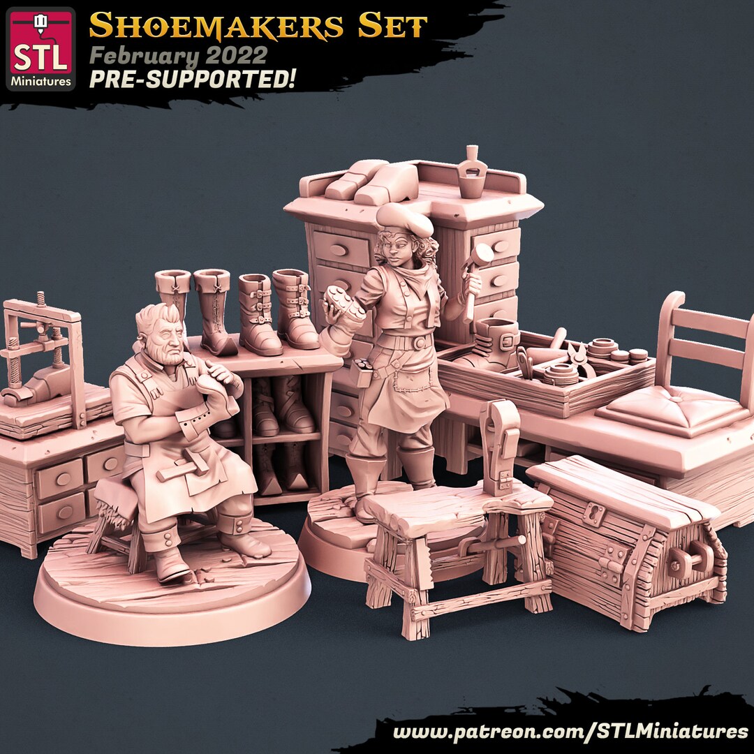 Shoe Maker Set (2 Characters, Plus Some Not-pie-but-still-cobbler ...