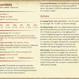 Banshee Queen / Dungeons and Dragons / 5e / Pathfinder / Undead ...