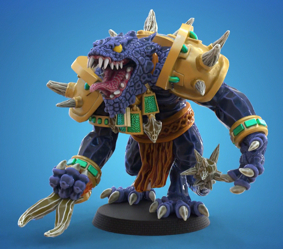 Lizardmen Big Guy / Fantasy Football / Dnd / Pathfinder / Savage Worlds ...