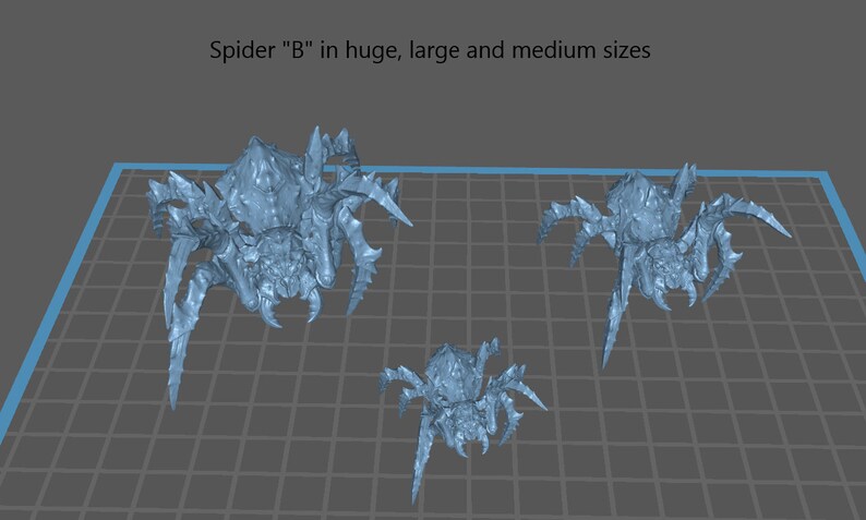 Giant Spiders 3 Sculpts / Dnd / 5e / Pathfinder / Medium - Etsy
