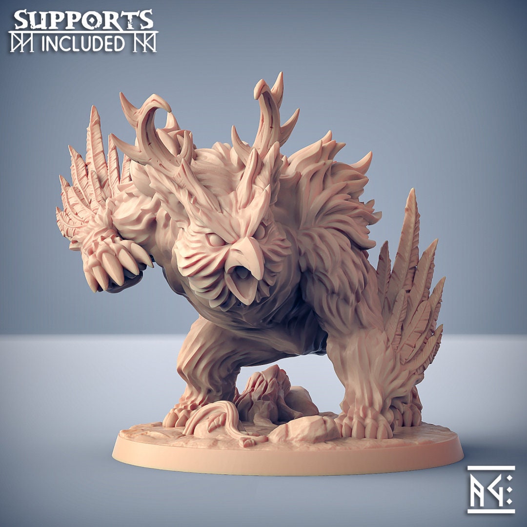 Druid Beast Form (large Figure) / Dnd / 5e / Pathfinder / Artisan Guild ...