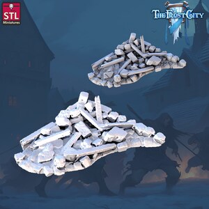 Debris Piles / Frostgrave / Scattered Terrain / Dnd / Pathfinder / 5e ...